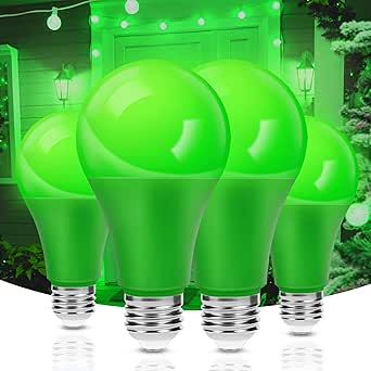 Prosperbiz Green LED Light Bulbs, 13W Colored Light Bulbs for Christmas ...