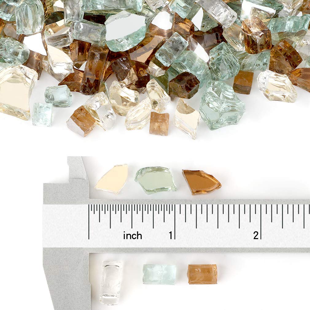 Snapklik.com : Stanbroil 10-Pound Blended Fire Glass - 1/4 Inch ...