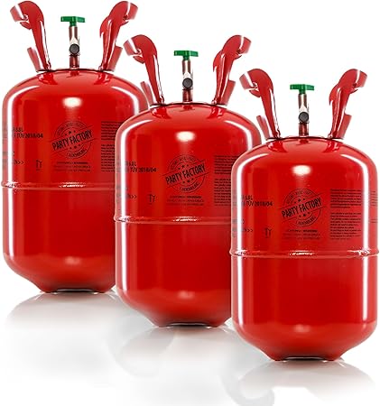 Amazon.com: Party Factory set of 3 helium tanks for up to 50 balloons ...