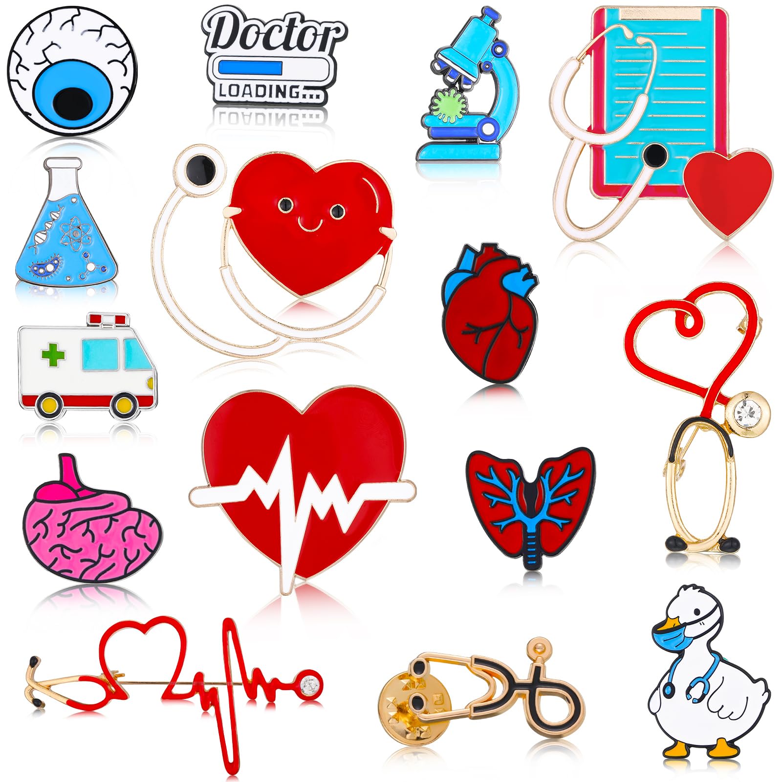 Amazon.com: 16 Pieces Medical Pins Nurse Pins for Nurse Student Season ...