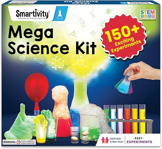 Amazon.com: Smartivity Legendary Mega 150 Science Experiment Kit for ...