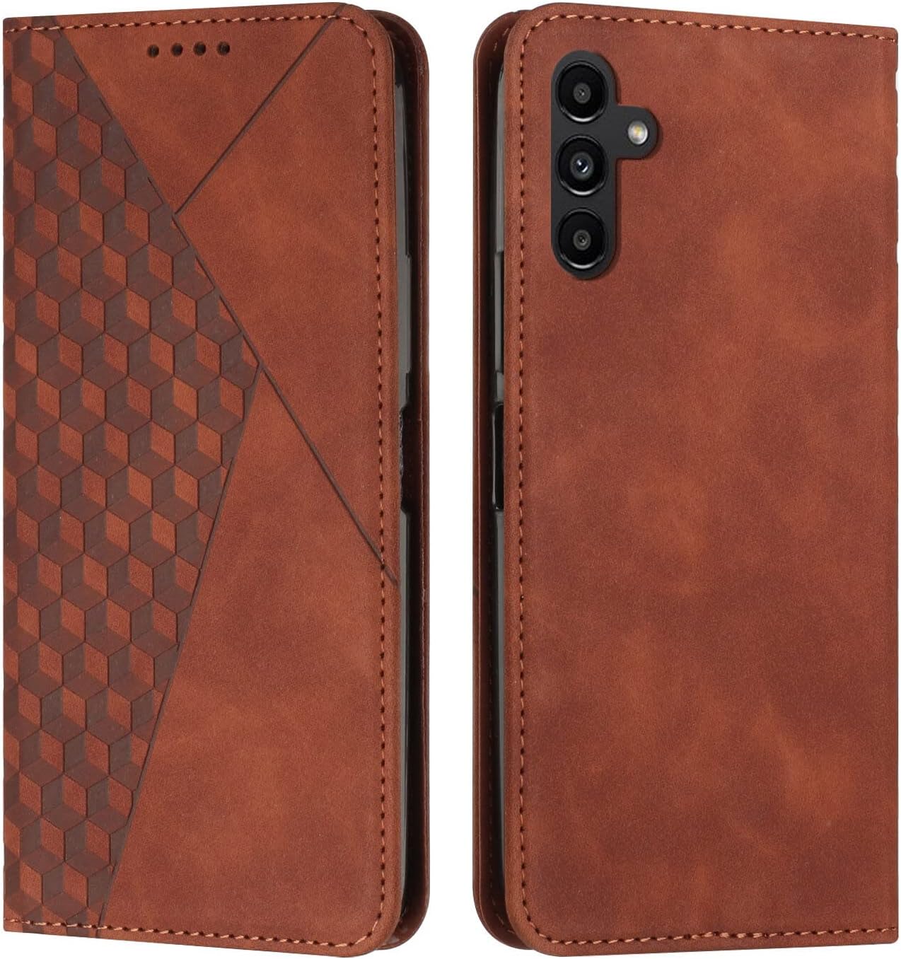 Ontworpen met Samsung Galaxy A25 Case | Skin Feel Lederen Portemonnee ...