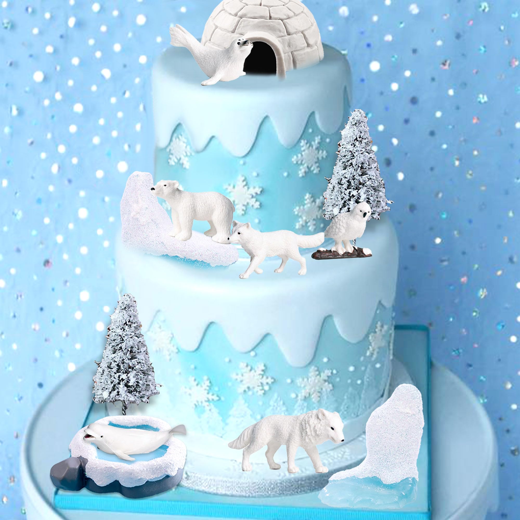 Arctic Cake Decorations Polar Bear Wedding Cake Topper | Winter