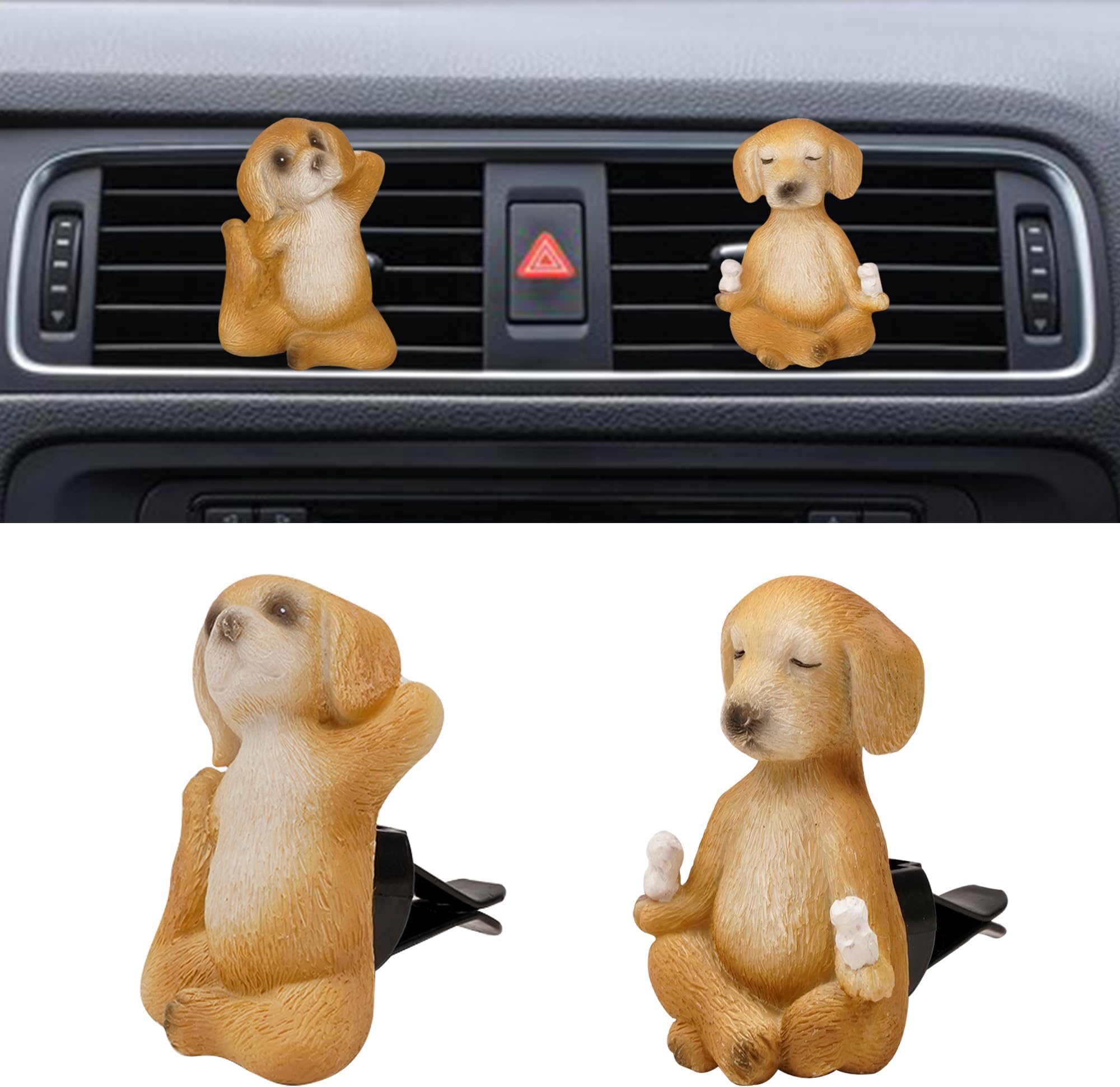 Amazon.com: KESYOO Crystals Stones Car Vent Clips Car Accessories Car ...