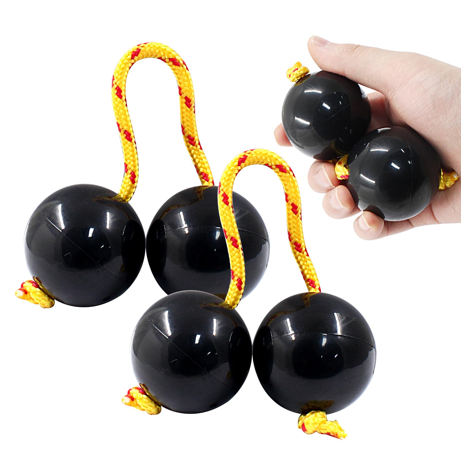 Snapklik.com : Hordion 2 Pair Aslatuas Rhythmic Ball Kashaka Shaker