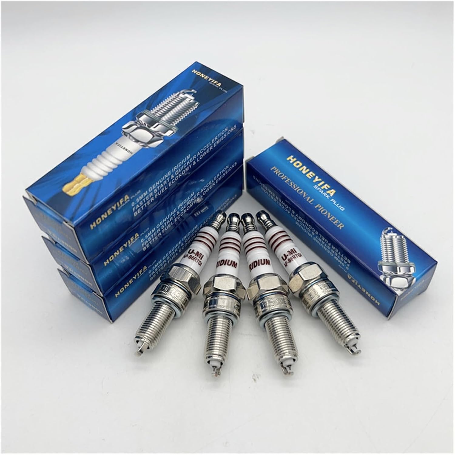 Amazon.com: 4-piece set of iridium spark plugs AP-B6RTGI suitable for ...
