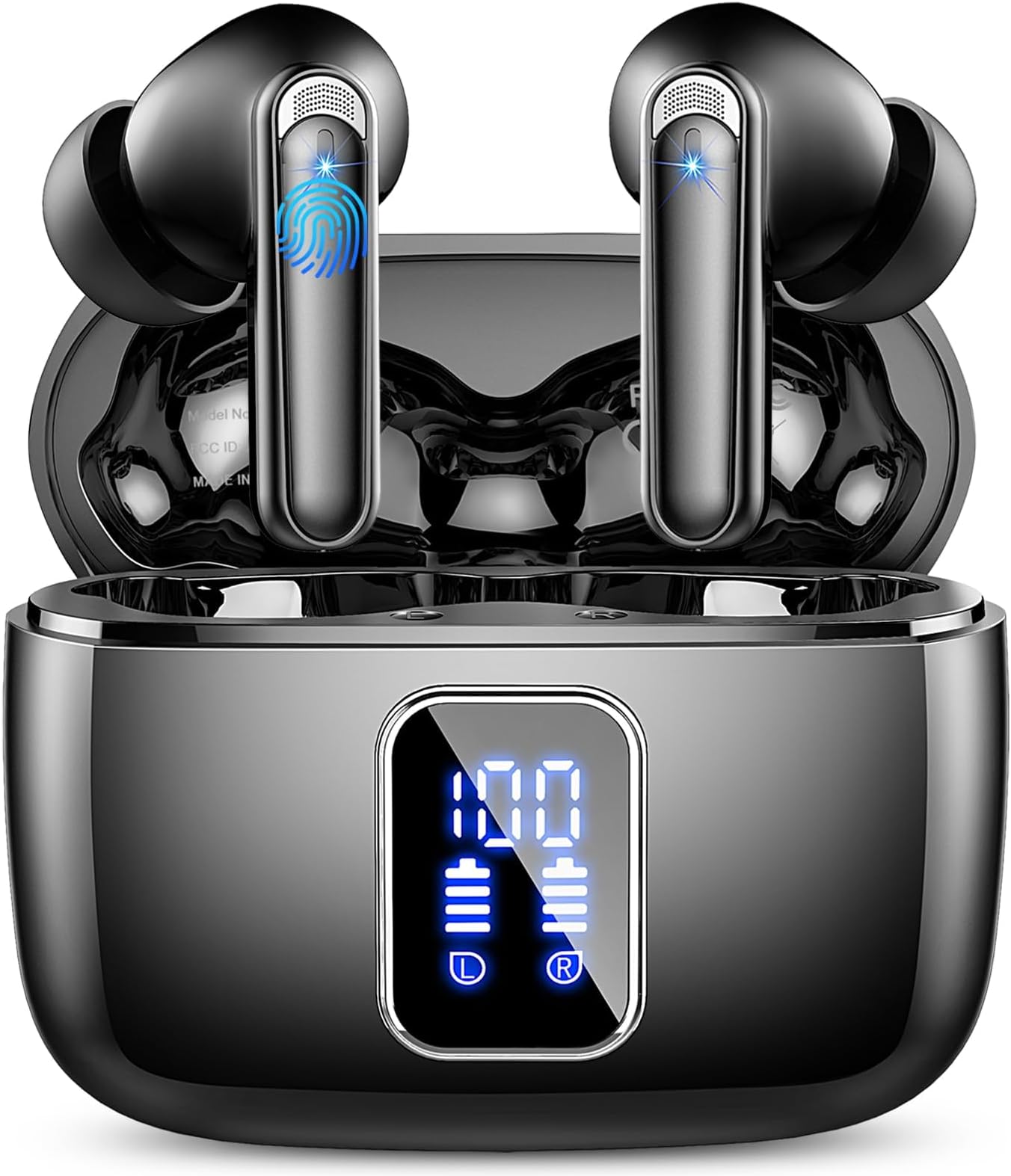 Wireless Earbuds, Bluetooth Headphones 5.3 HiFi Stereo, Ear Buds with 4 ...