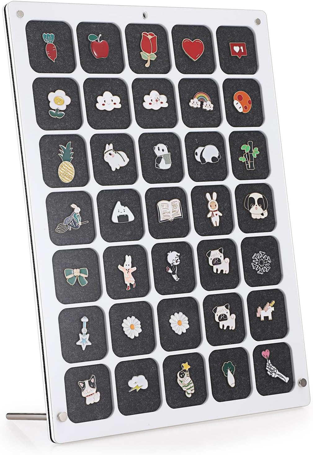 Amazon.com: OGANAZI Acrylic Pin Collection Display Organizer, 35 Grids ...
