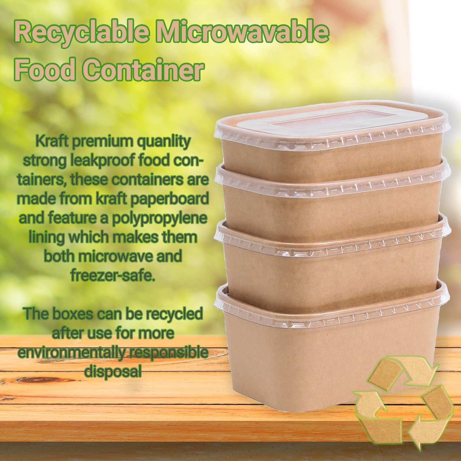 Recycle Cardboard Food Containers