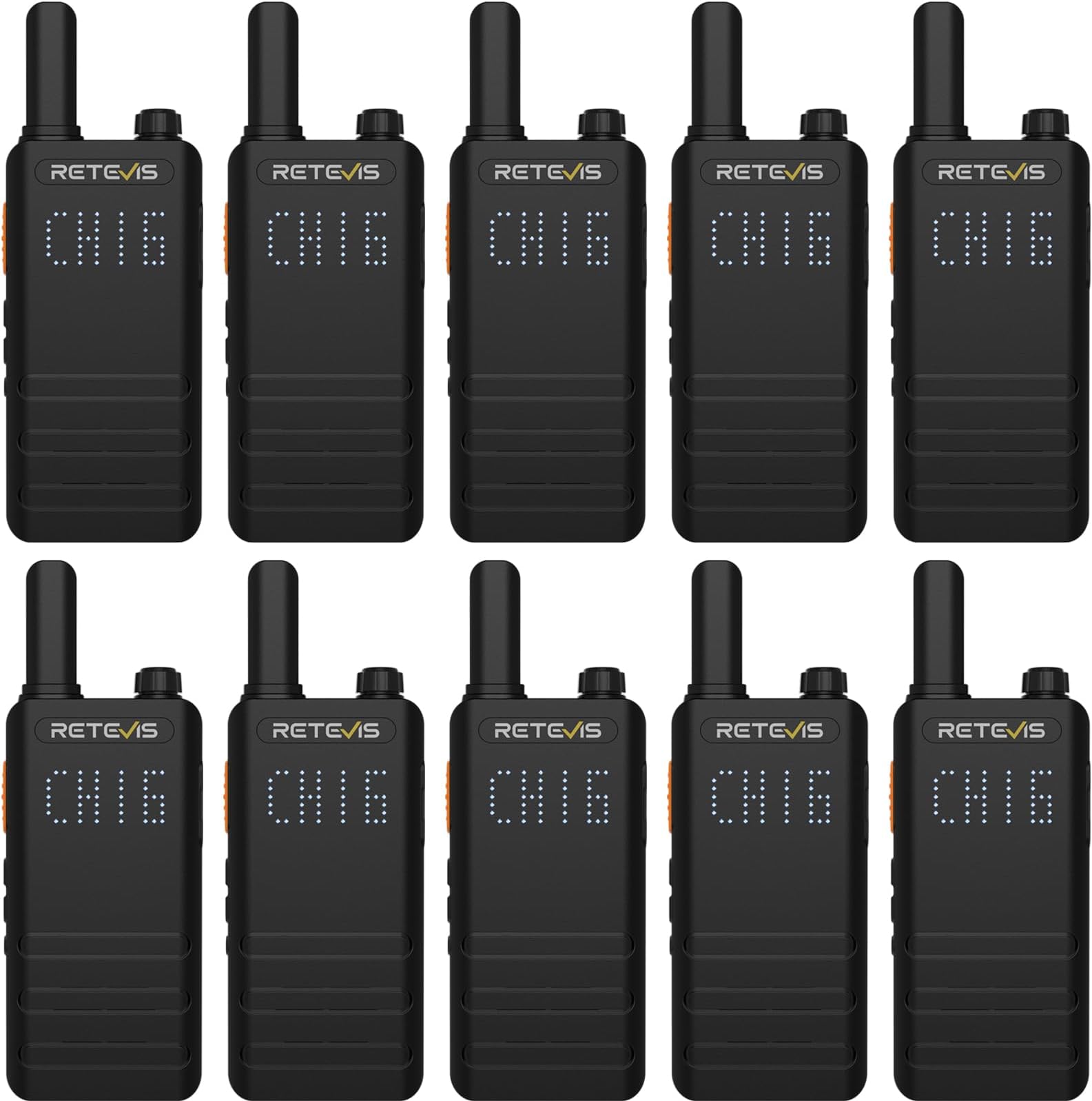 Amazon.com: 16 Pack TIDRADIO Walkie Talkies for Adults Long Range Two ...