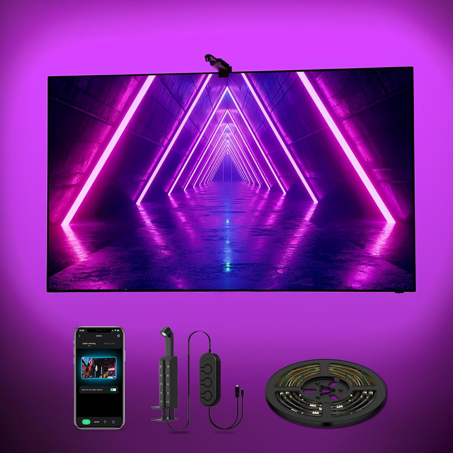 Amazon.com: DeerTalk LED Backlight Sync to Picture TV Screen Immersive ...