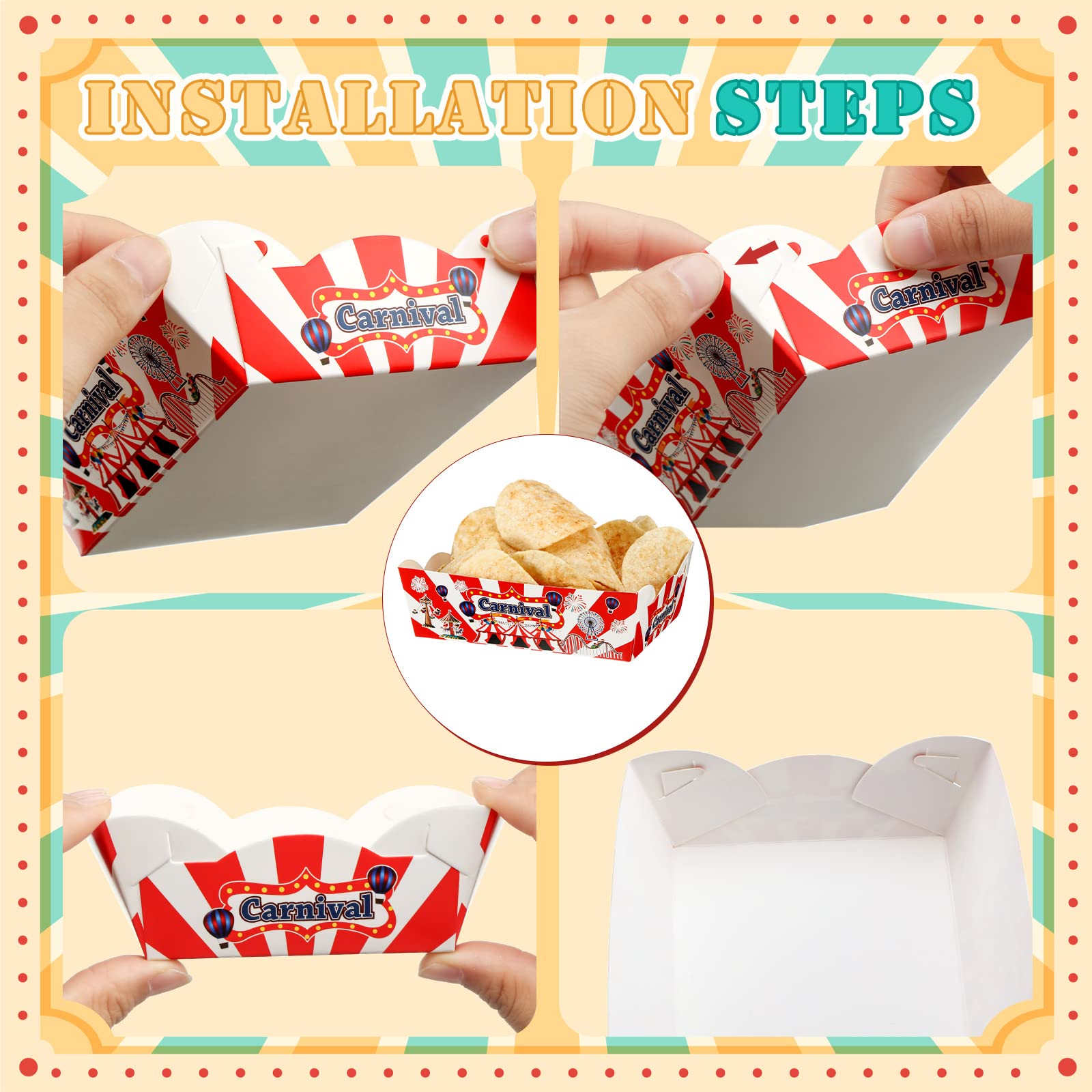 Snapklik.com : Cunhill 60 Pack Carnival Party Decorations Carnival ...