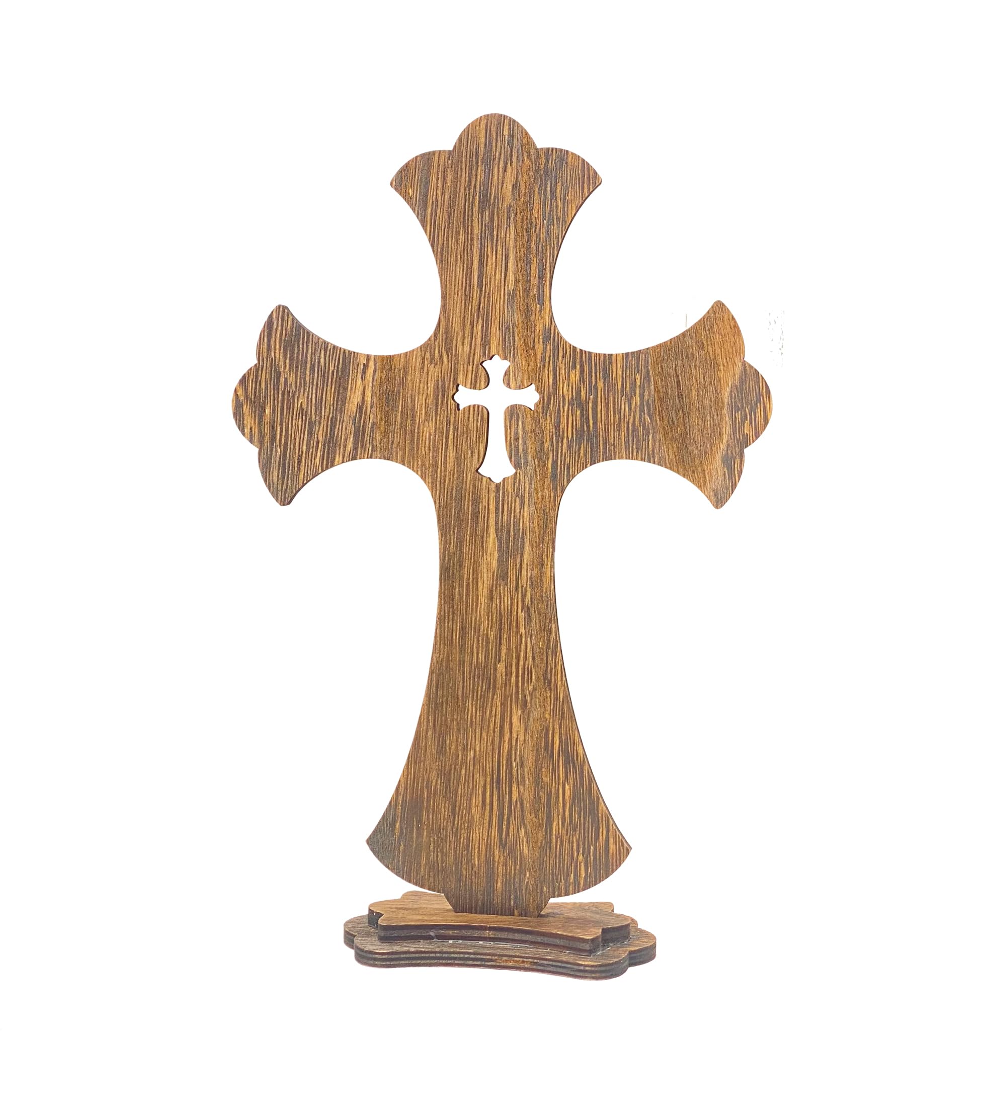 Snapklik.com : 12 Inch 12 Pack Brown Wood Crosses Torched Wooden ...