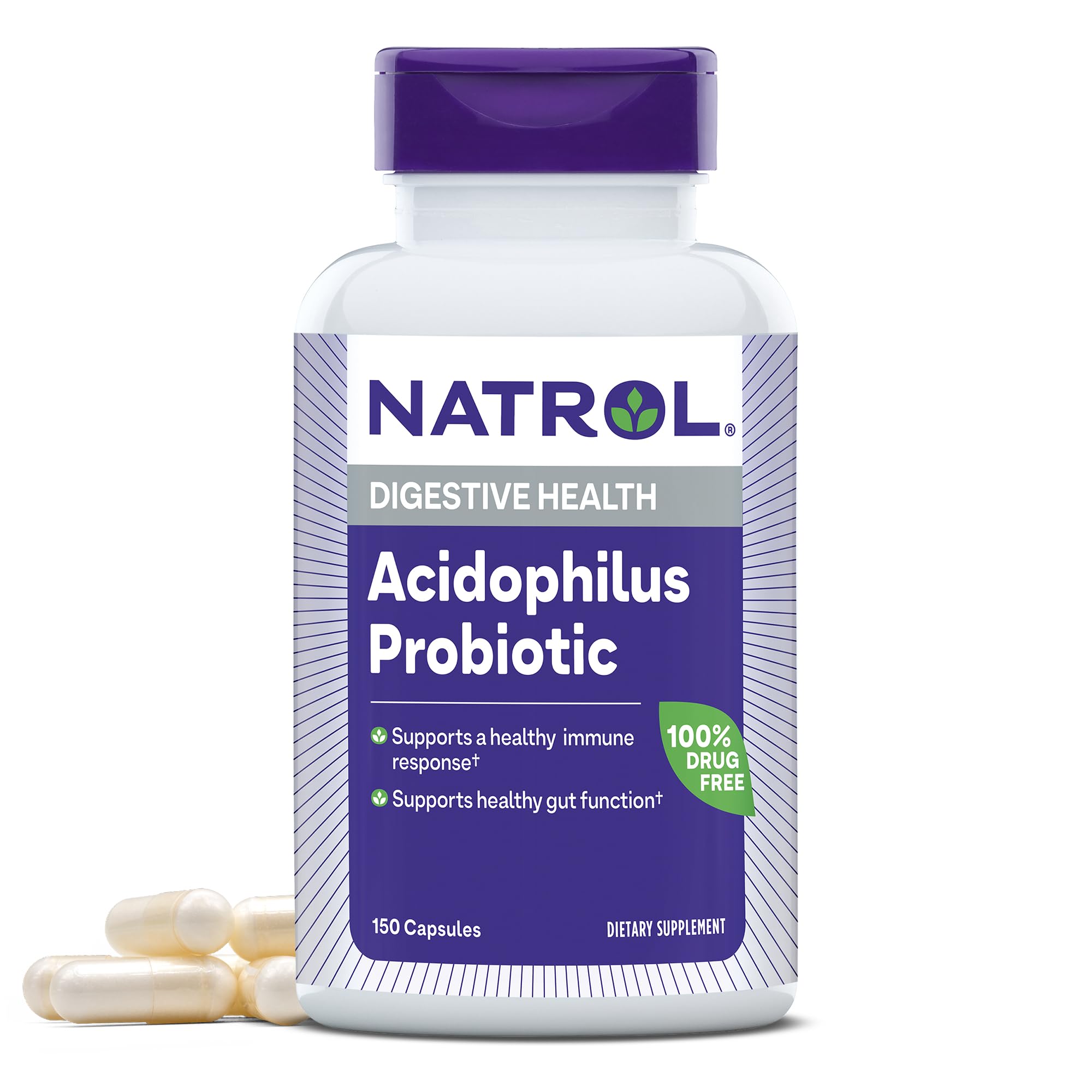 Amazon.com: Natrol Acidophilus Probiotic 100 mg, Dietary Supplement for ...