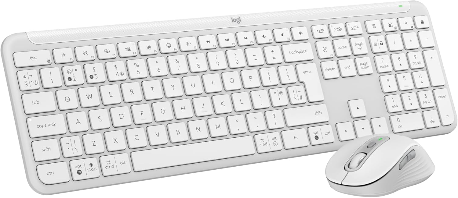 Logitech Signature Slim K950 Wireless Keyboard, Sleek Design, Switch ...