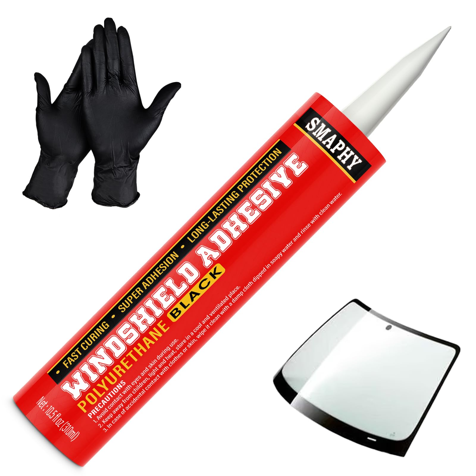 SMAPHY Polyurethane Windshield Adhesive, Fast Curing Formula and High ...
