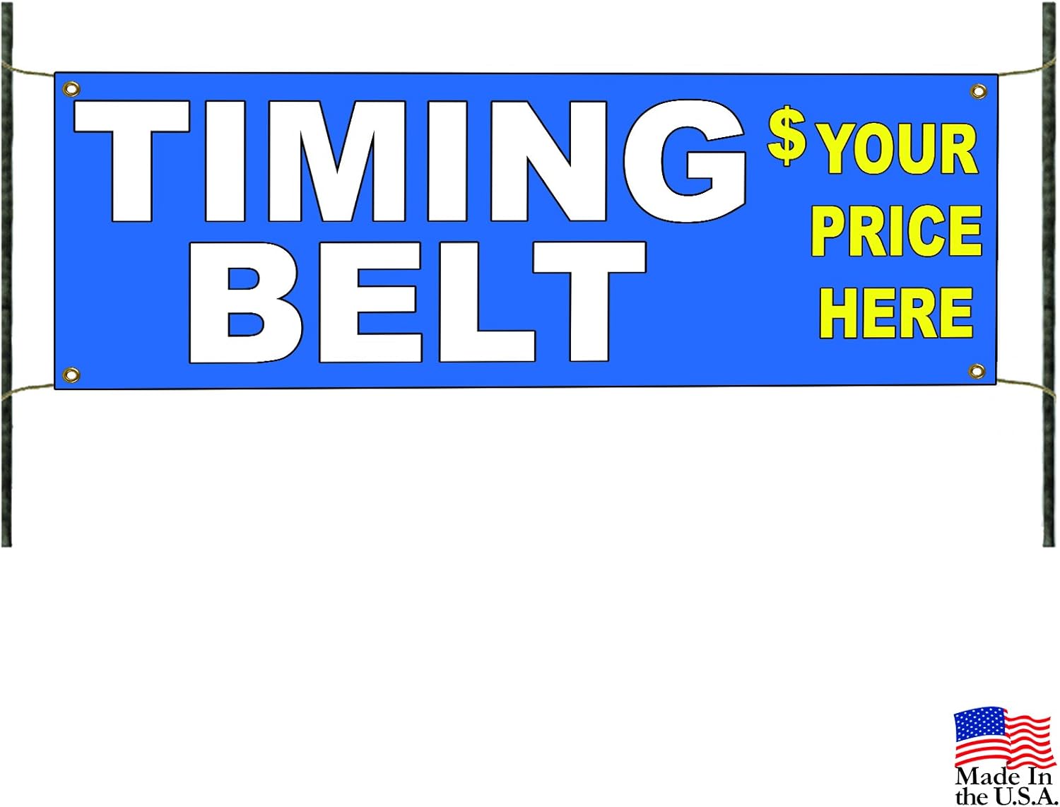 Amazon.com: Timing Belt Service Here Banner Sign Automotive Spares ...