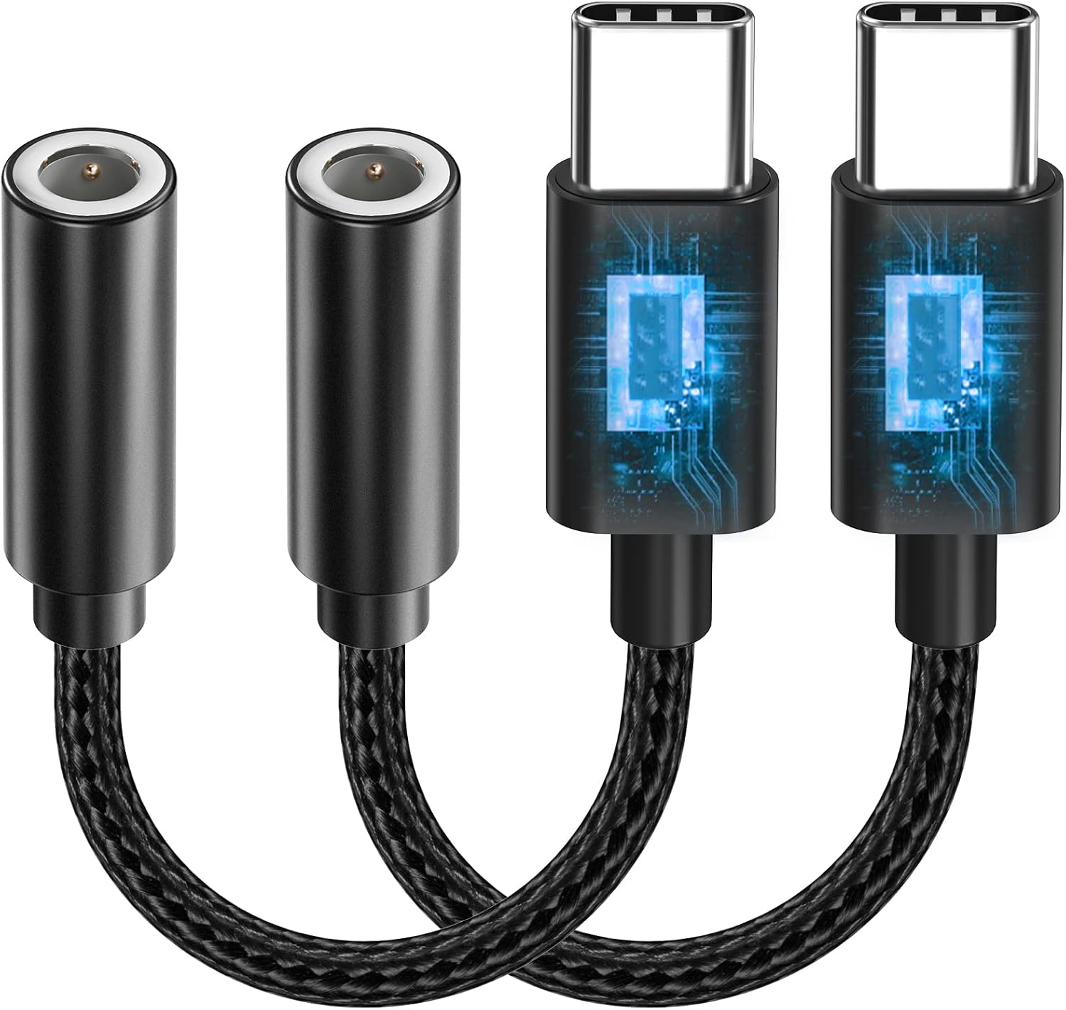 【2 Pack】 USB C Adapters with Type C Jack for Android Phones、Computers ...