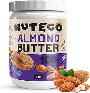 Nutego 100% Creamy Almond Butter 1kg : Amazon.co.uk: Grocery