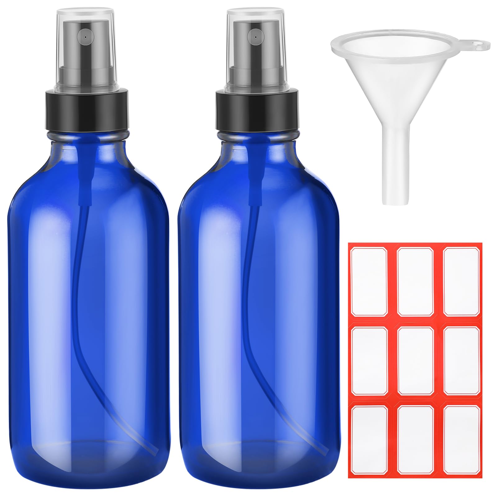 Amazon.com: Fumete 2 Pack Glass Bottles 4oz Empty Bottle Refillable ...