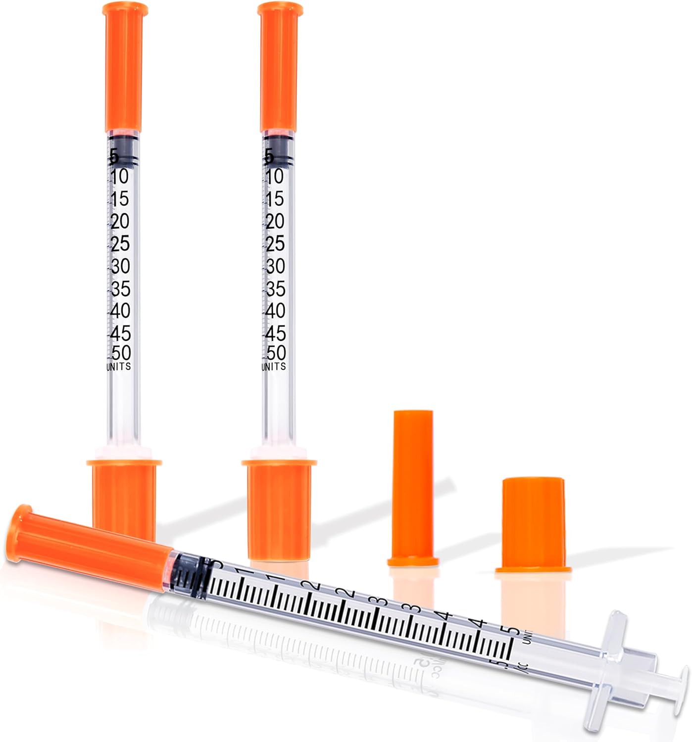 U-100 Syringe 0.5ml/cc 30G 5/16" Scientific Lab Syringes, Pack of 100 ...