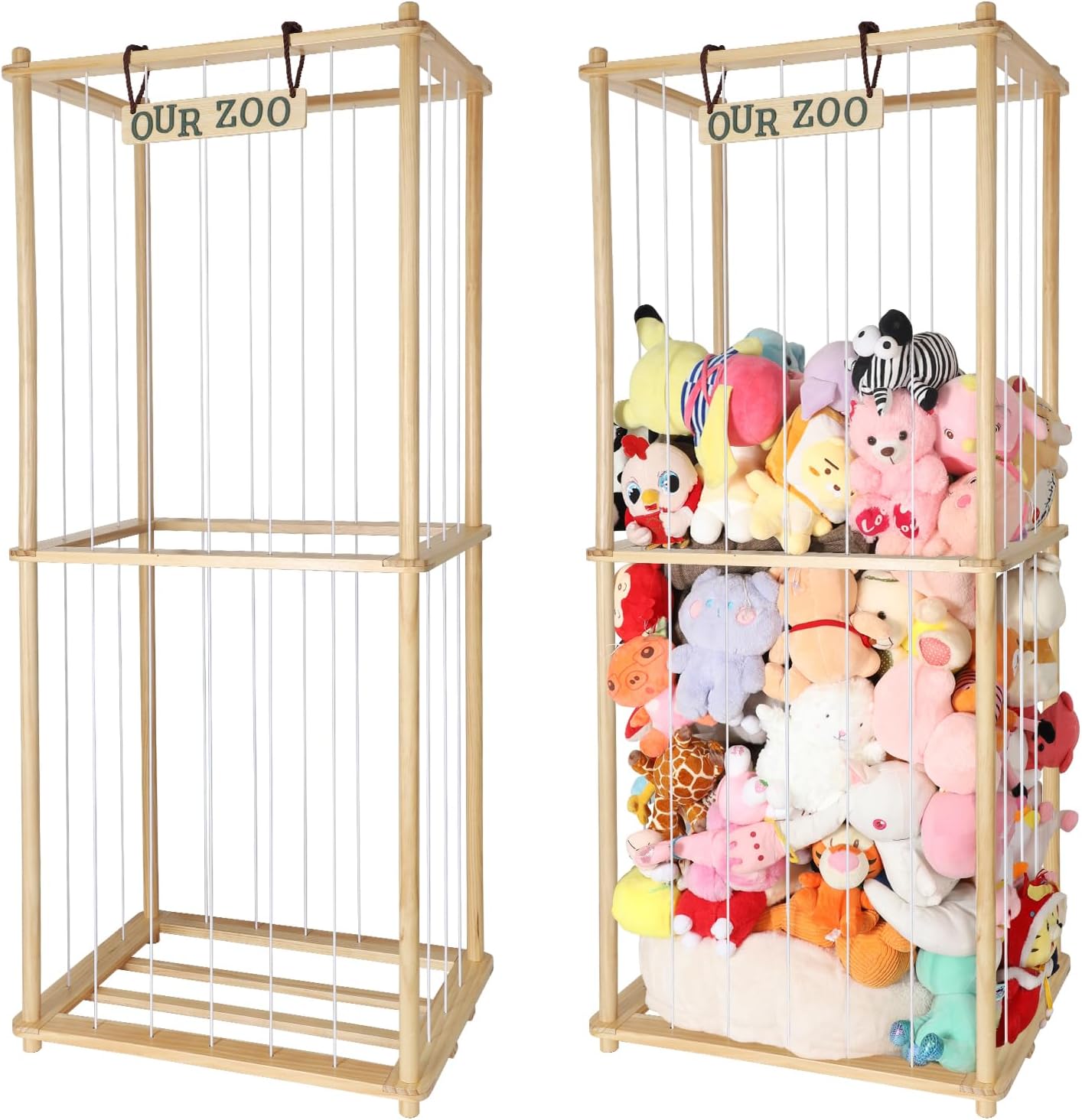Amazon.com: VZIUDYN Extra Large Stuffed Animal Zoo Storage Stuffed ...