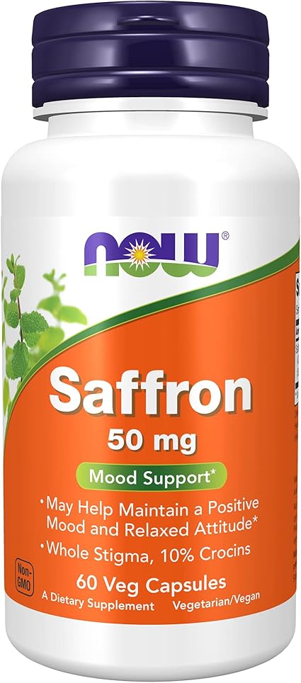Amazon.com: NOW Supplements, Saffron Whole Herb 50 mg with 10% Crocins ...