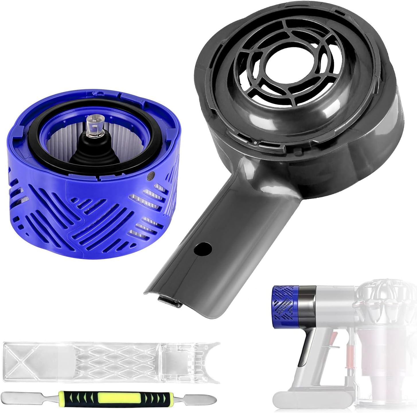 Amazon.com: ACCTDLF Motor Rear Cover Replacement for Dyson V6 & Post ...