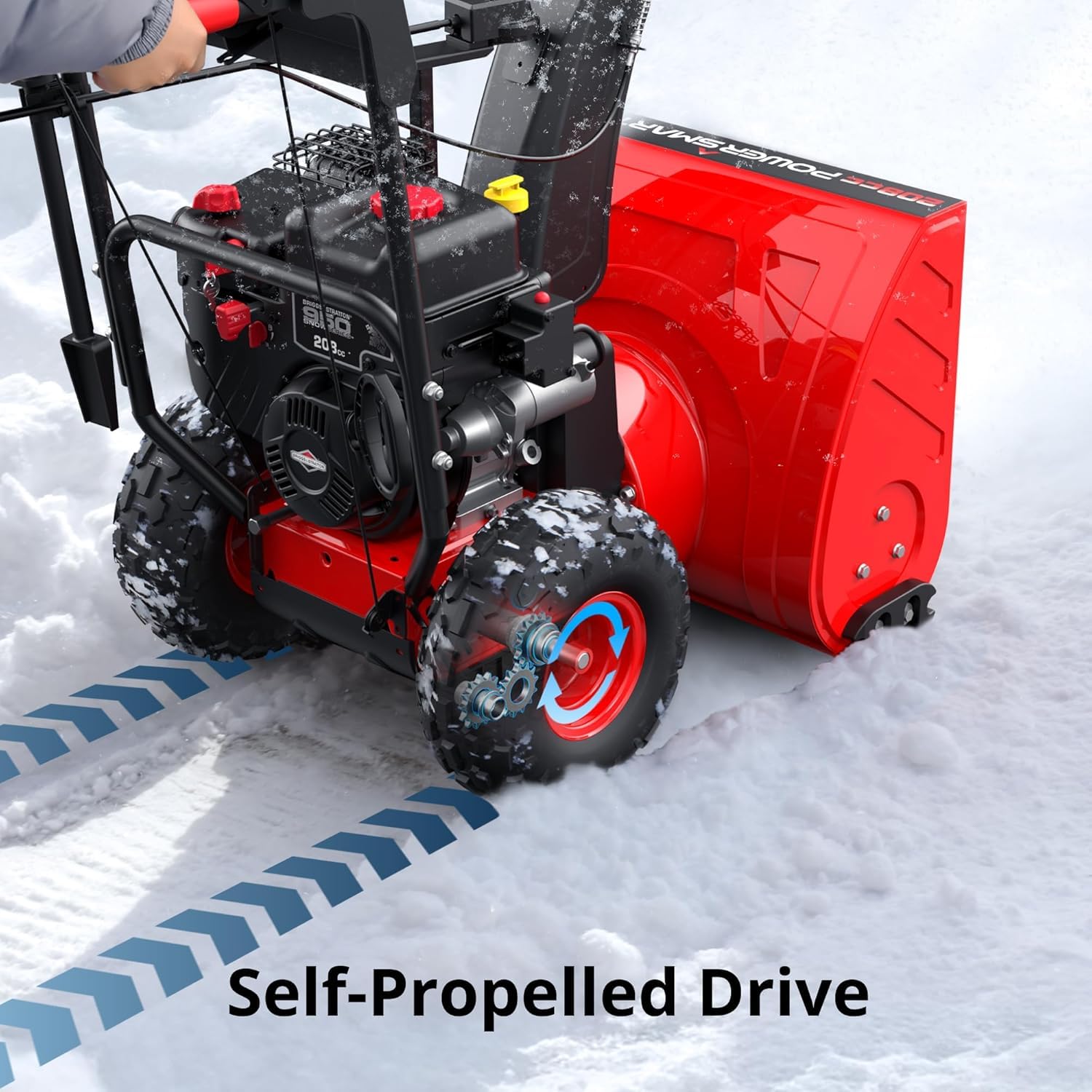 Snapklik.com : PowerSmart 24-Inch Self-Propelled Gas Snow Blower ...