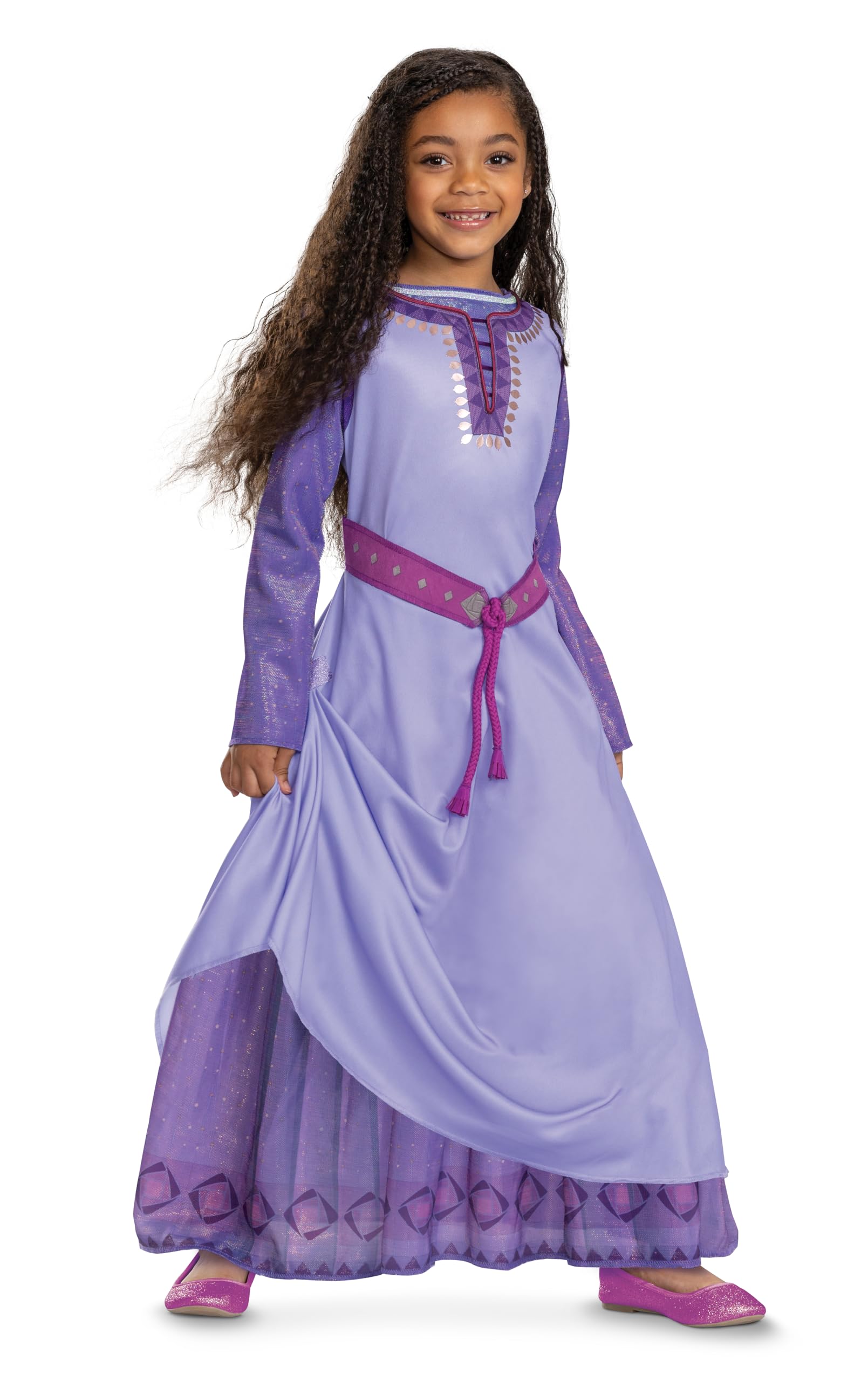 Amazon.com: Asha Costume, Deluxe Official Disney Wish Costume with Full ...