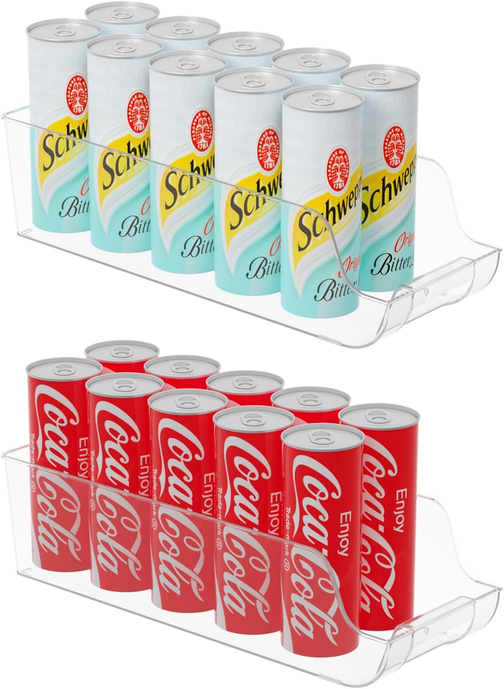 Amazon.com: Soda Can Dispenser for Refrigerator, DDG Pack of 2 Soda Can ...
