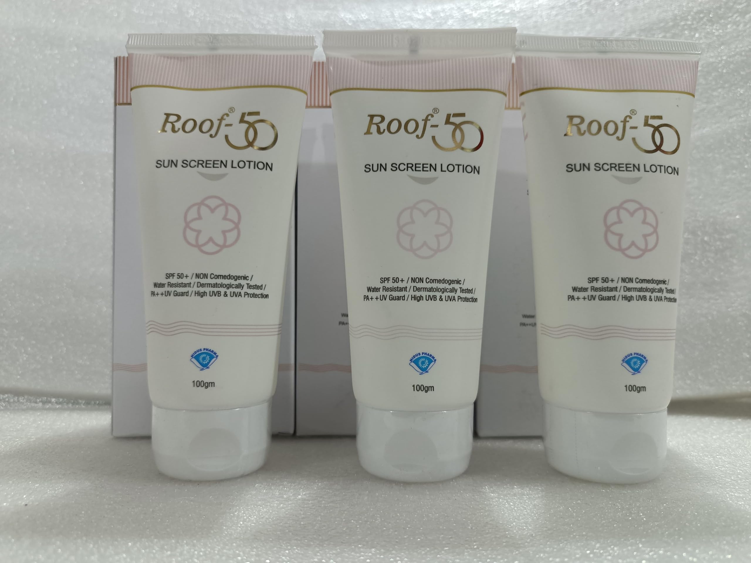 ROOF SUN SCREEN LOTION SPF 50 (PACK OF 3) : Amazon.in: Beauty