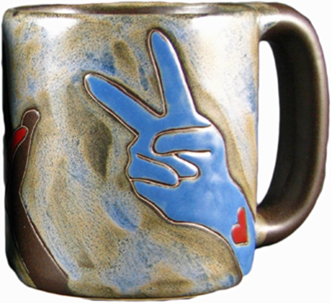 Amazon.com | Mara Stoneware 16 oz. Tulip Flower Mug: Coffee Cups & Mugs