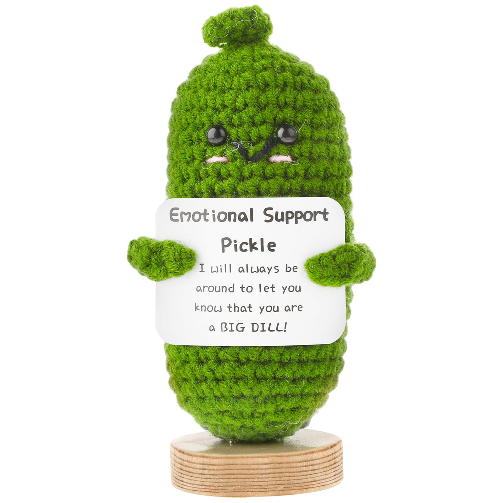 Snapklik.com : Emotional Support Pickle, Handmade Mini Funny Emotional ...
