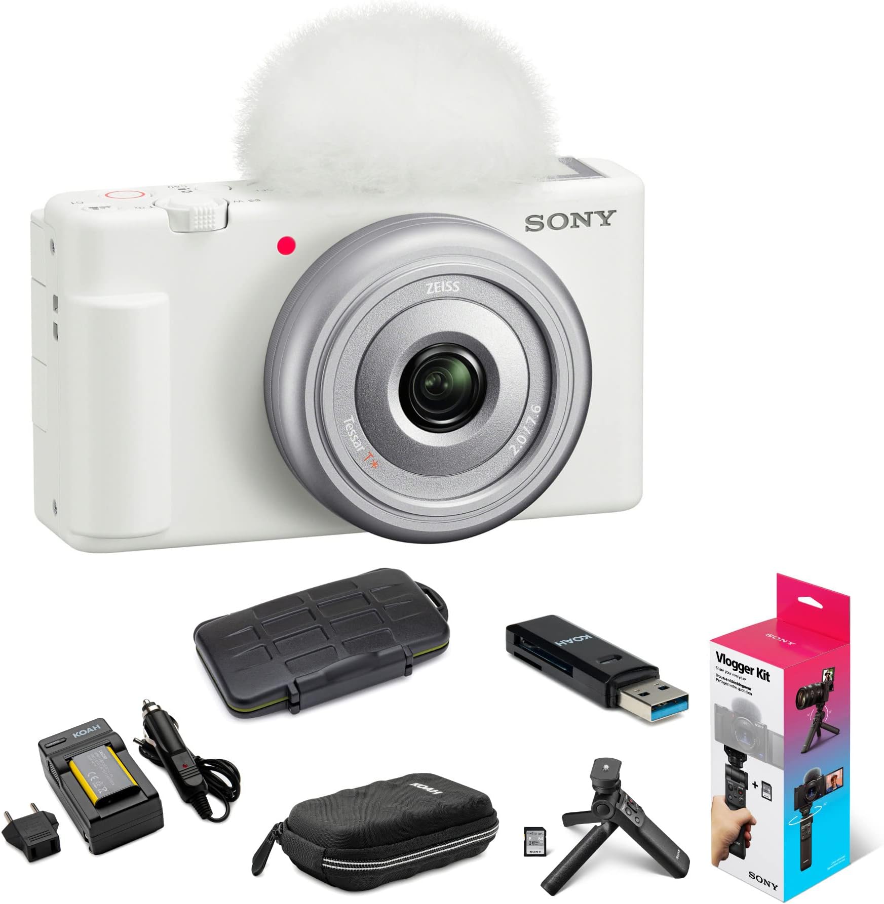 Amazon.com : Sony ZV-1F Vlog Camera for Content Creators and Vloggers ...