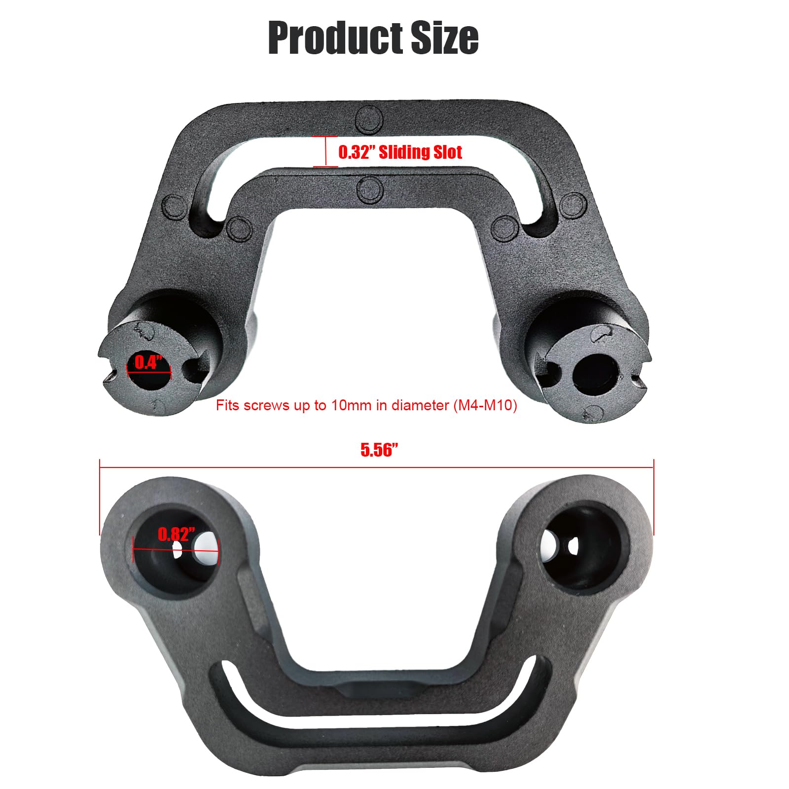 NKCELL POWER Hood Mount Light Dual Brackets Ditch Light Mounting ...