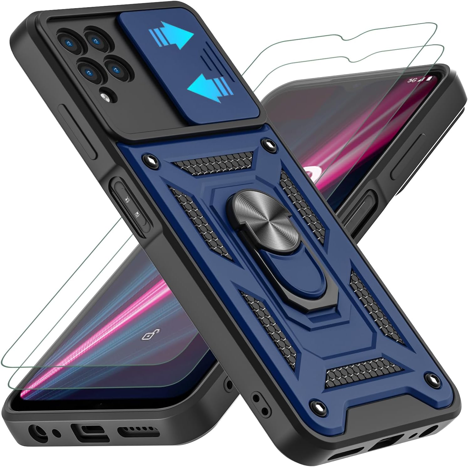Amazon.com: YKHJKLEC for Revvl 6 Pro 5G/Revvl 6X Pro 5G Case, [Military ...