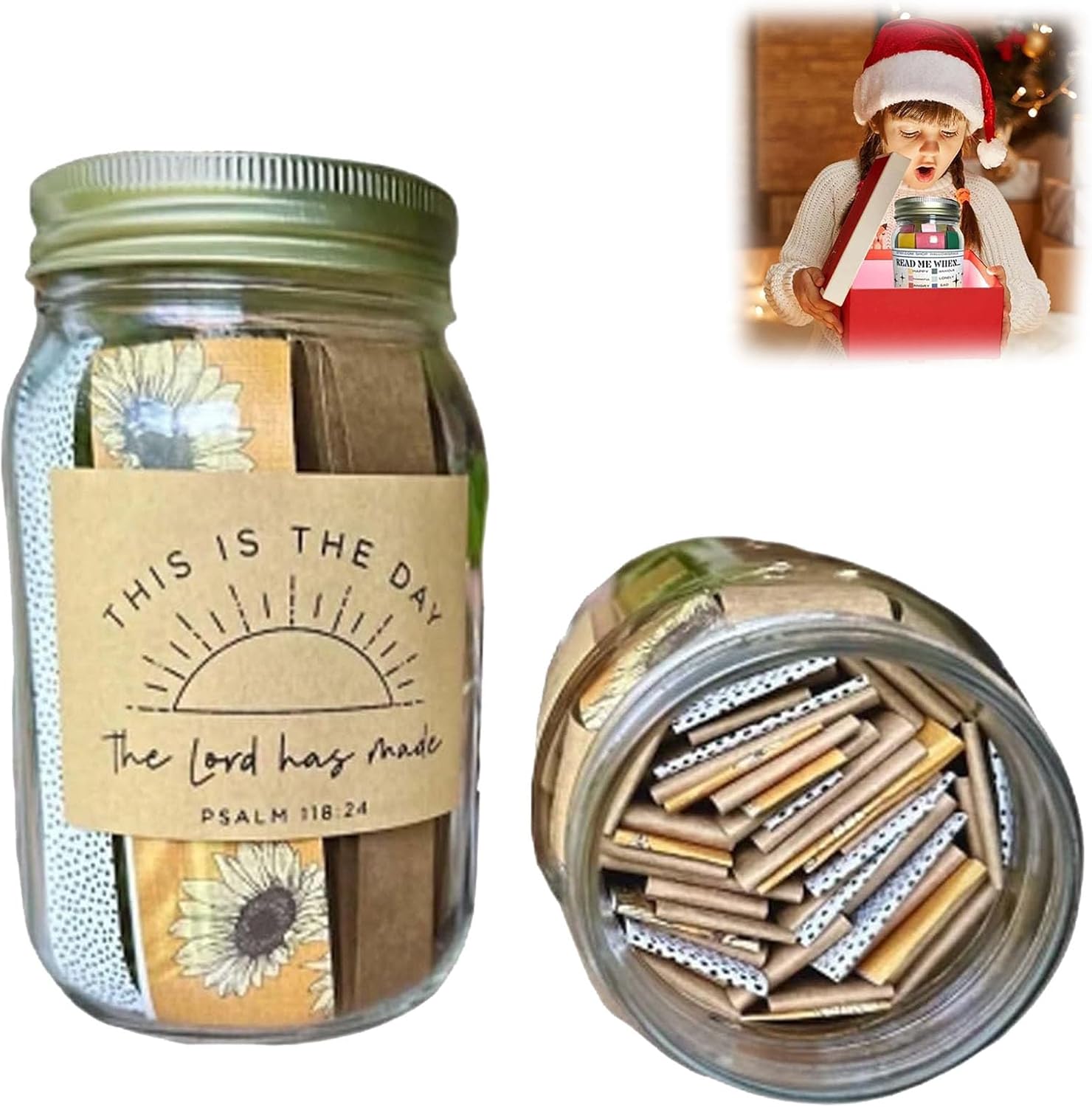 Amazon.com: LYPOCS Bible Verses in a Jar, Bible Verses Jar for Emotions ...