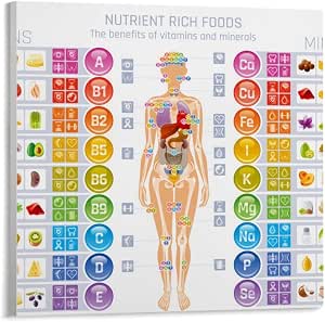 Amazon.com: IVPLGAT NUTRIENT RICH FOODS The Benefits of Vitamins And ...