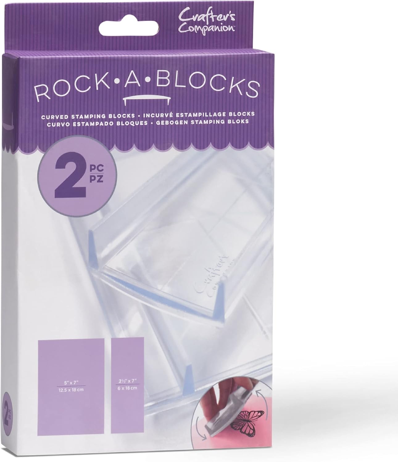 Crafter's Companion Rock-A-Blocks, Multi-Colour, 21.59 x 12.7 x 3.55 cm ...