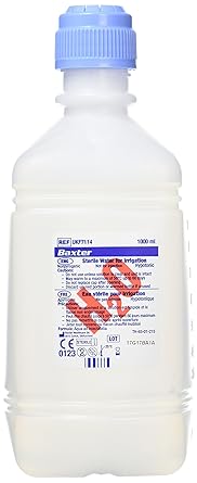 Baxter Healthcare TRF7114 Sterile Irrigation Water, 1 L Capacity, Clear ...