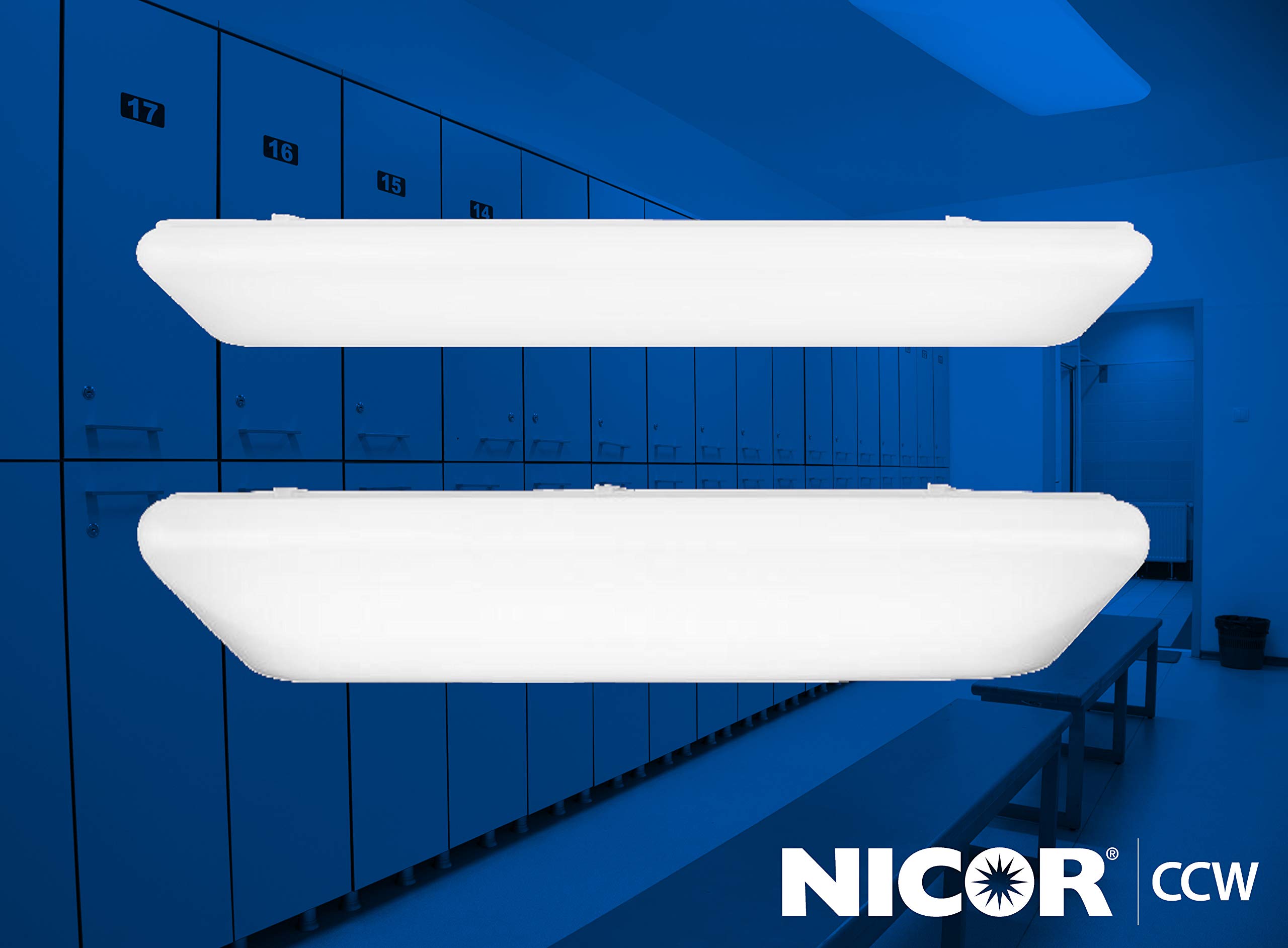 NICOR Lighting 4 Ft. Decorative LED Cloud Ceiling Fixture, 4000K (CCW-10-4S-UNV-40K)