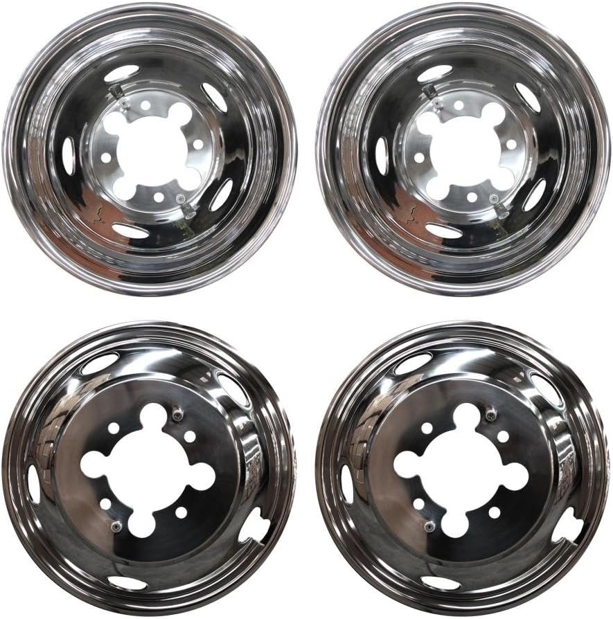 Amazon.com: Lifeinfinity Set of 4 17inch Stainless Steel Dually Wheel ...
