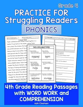 Amazon.com: Phonics Practice for Struggling Readers 4th Grade Workbook ...