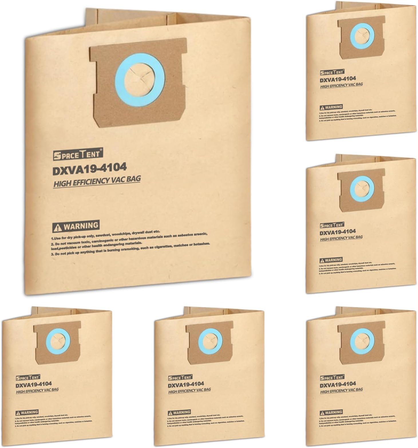 15 Pack DXVA19-4104 Vacuum Bags Replacement for DEWALT 5-8 Gallon Wet ...
