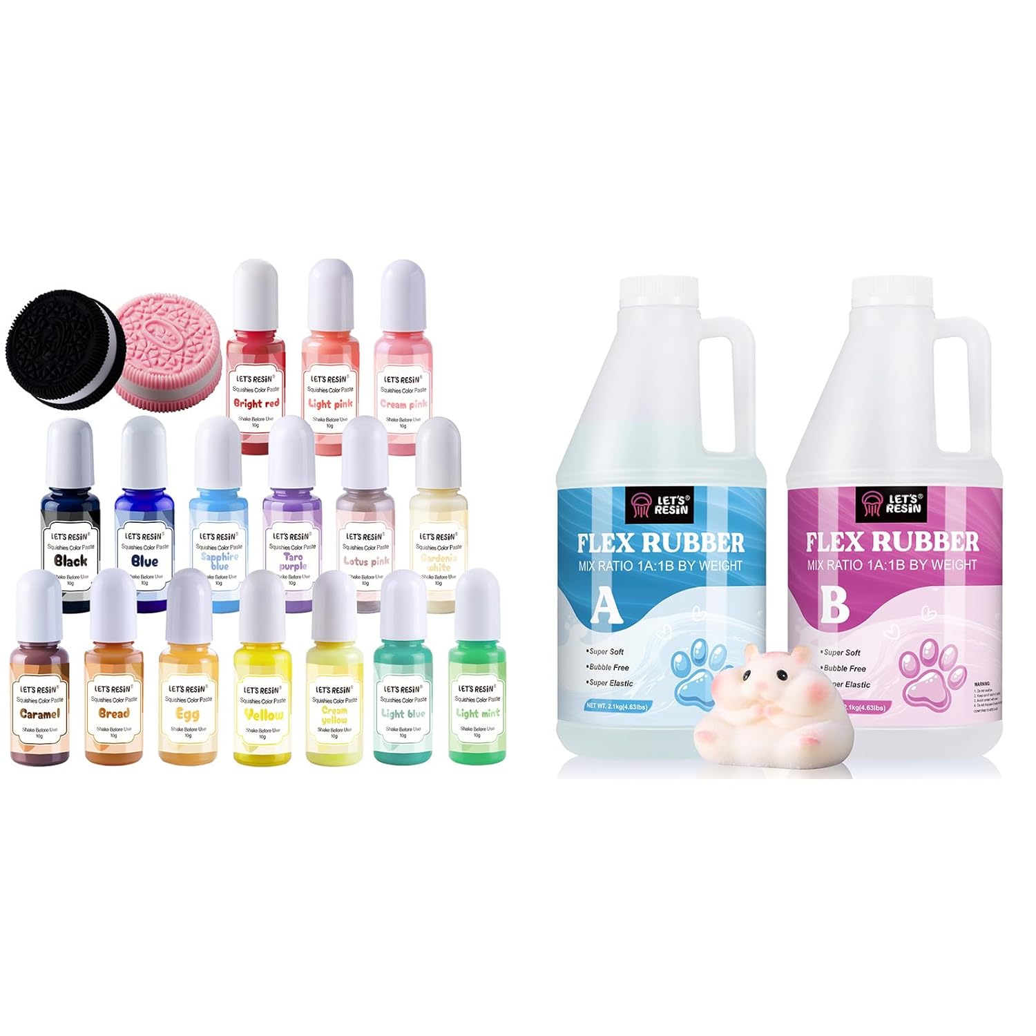 Amazon.com: LET'S RESIN 140oz Liquid Silicone for Squishy Maker and ...