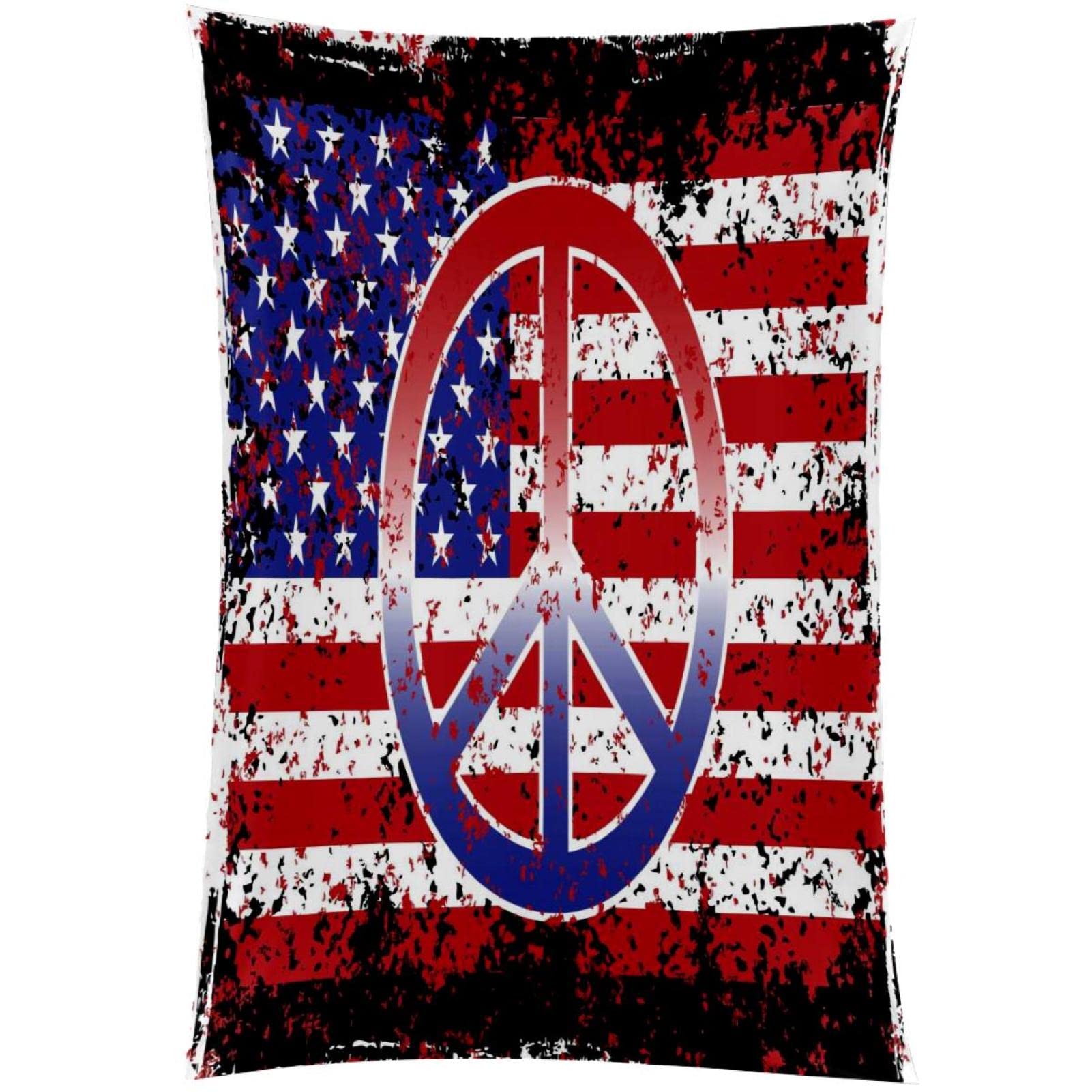Vintage American Flag Peace Vintage US American Flag Peace Sign Hand