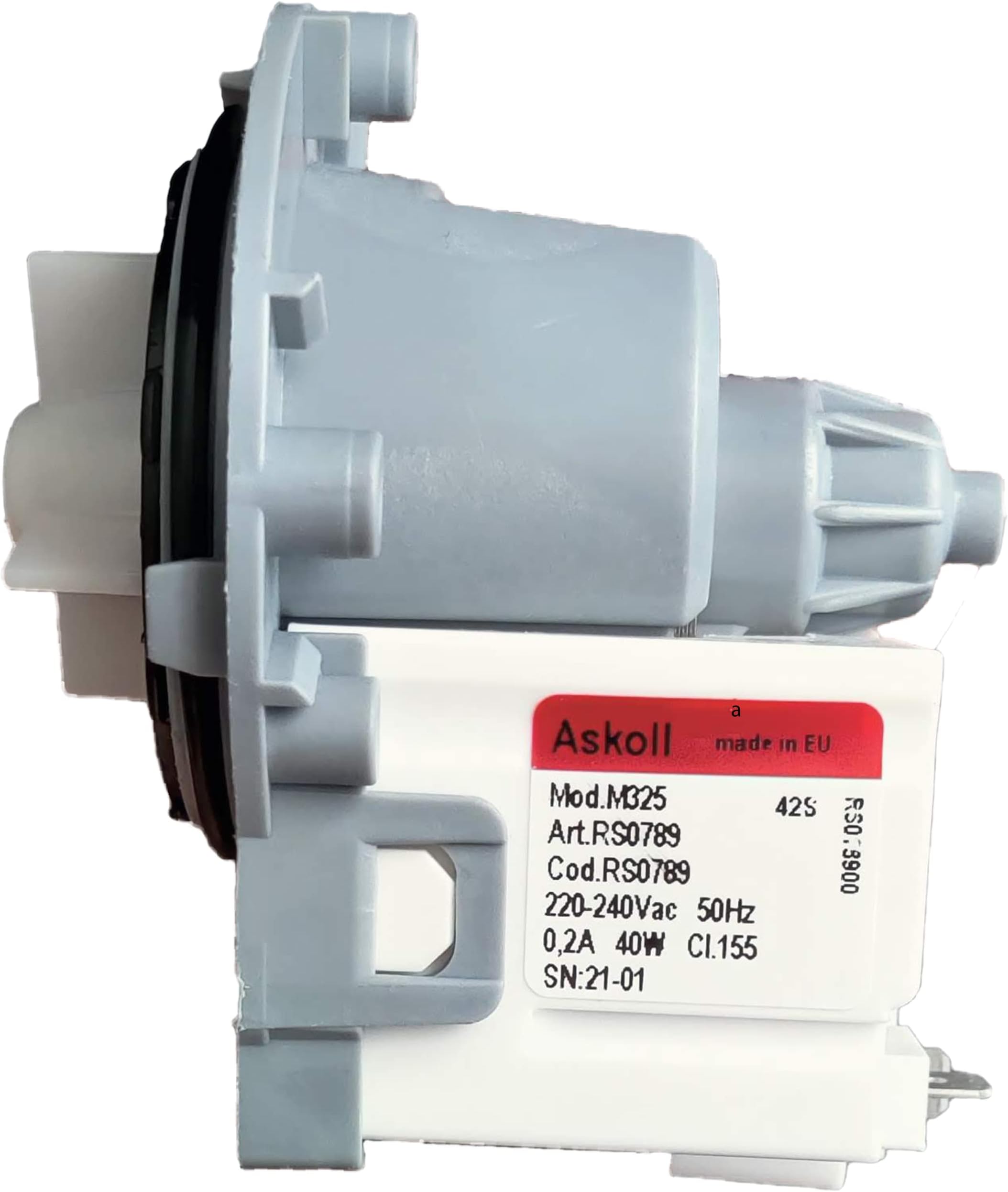 MIRTUX Magnetische Ablaufpumpe für verschiedene Waschmaschinenmodelle ...