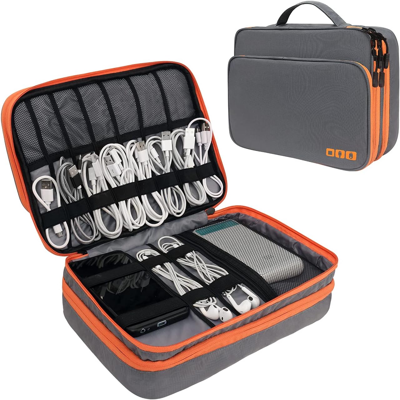 Cable Organiser Bag Electronic Organizer Bag Travel Cable Accessories ...