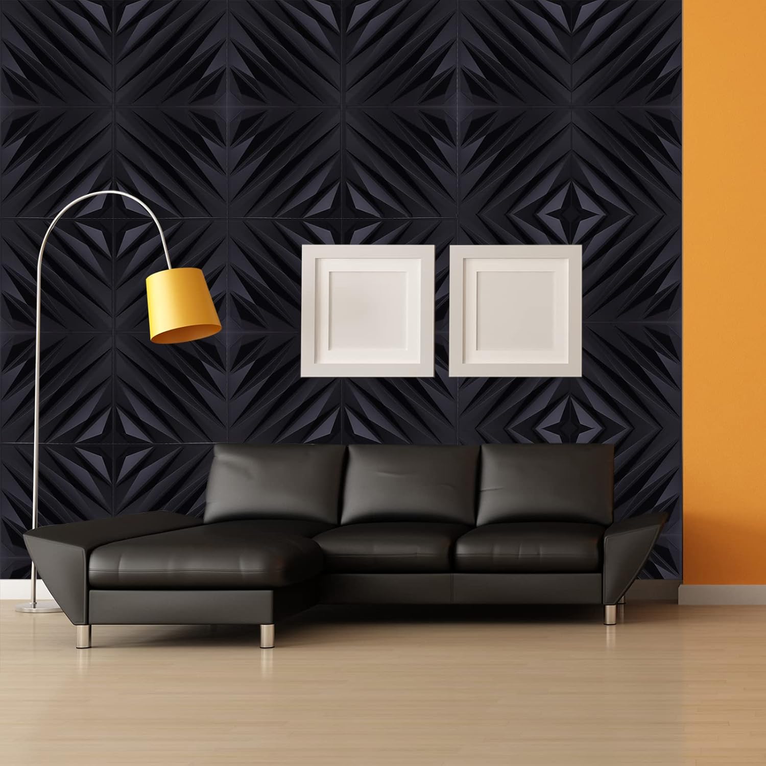 Amazon.com: 12 Pack 3D Wall Panels, Textures 3D Wall Panels Black ...